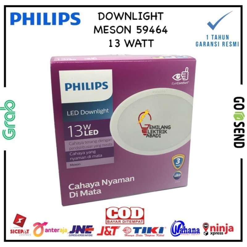 Promo Downlight Led Philips 13 Watt Tipe Meson / 59464 EyeComfort Inbow ...