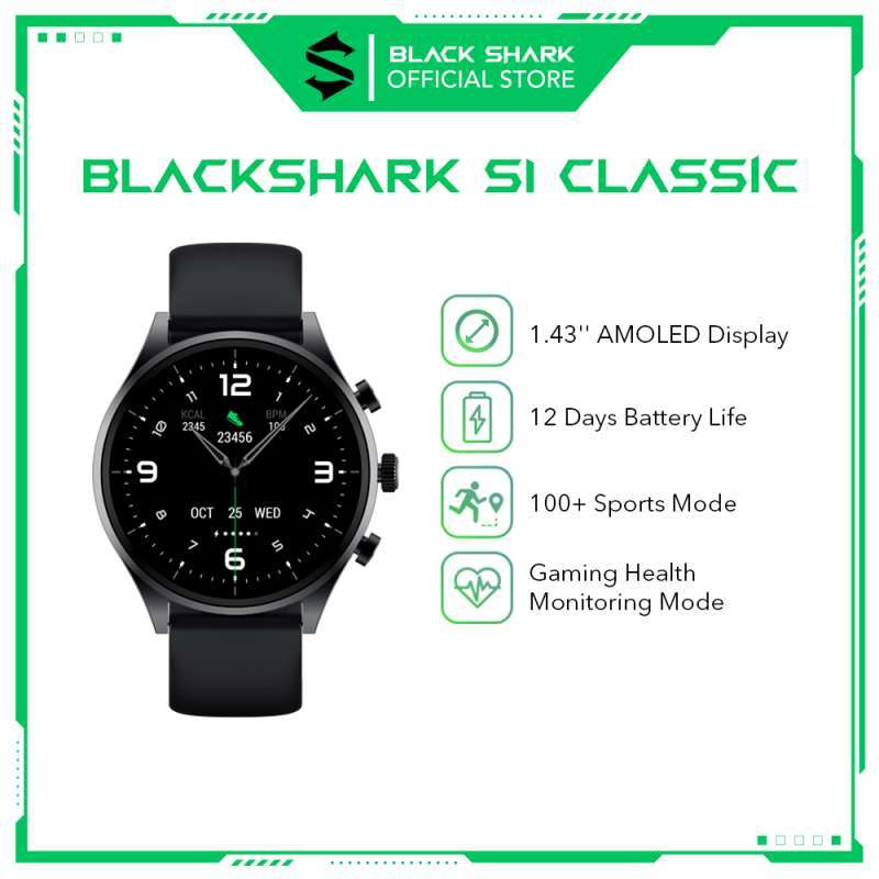 Promo [new] Black Shark S1 Classic Smartwatch | 100+ Sport Mode Gaming ...