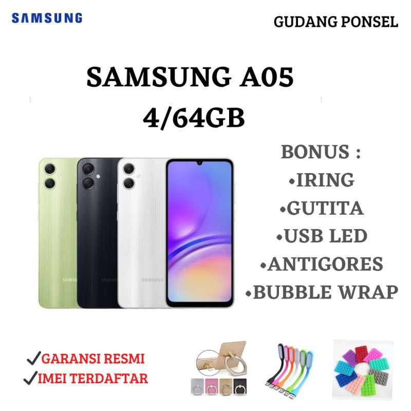 Promo Samsung A05 4/64gb Garansi Resmi - Green Diskon 21% Di Seller ...