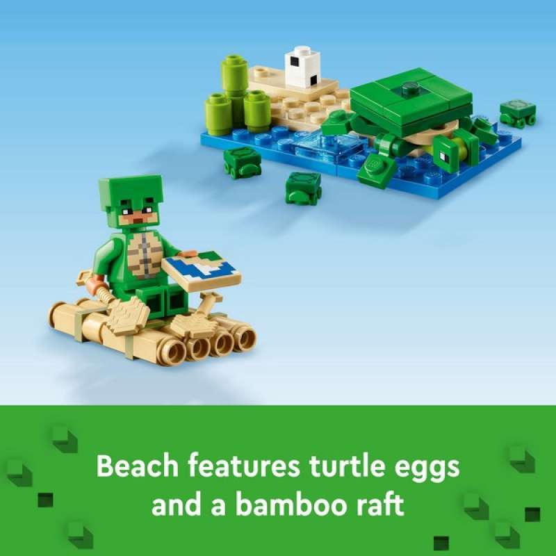Jual LEGO Minecraft 21254 The Turtle Beach House Building Set Toys (234 ...