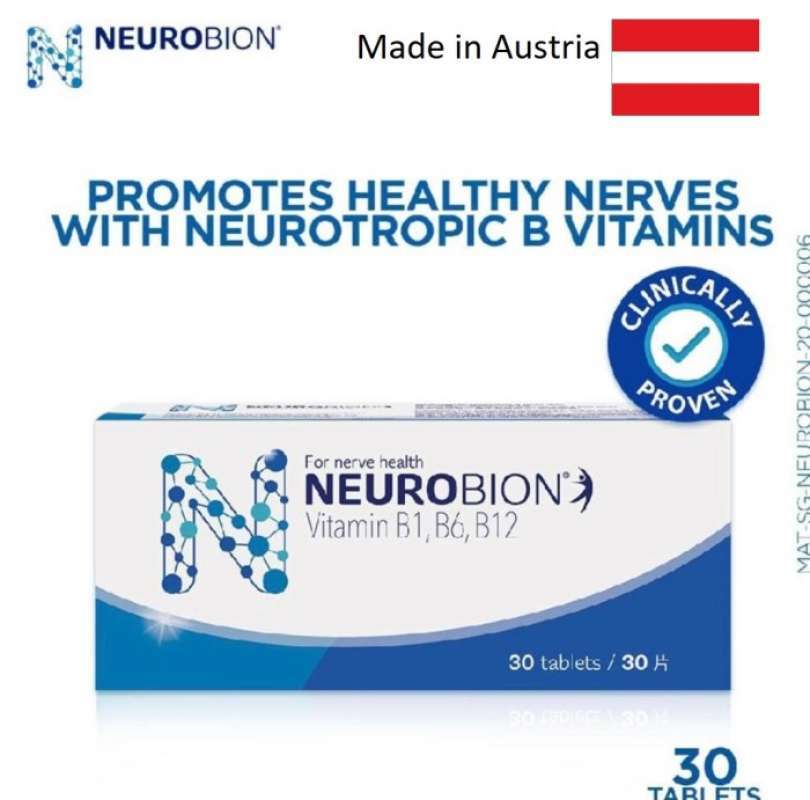Promo Neurobion Vitamin B1,B6,B12 Made in Austria ( 30 Tablets ) Diskon ...