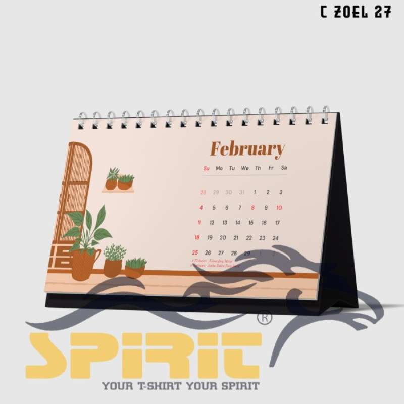 Jual calender 2024 aesthetic pajangan kalender unik hiasan meja estetik ...