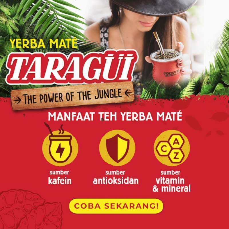 Promo Taragui Yerba Mate With Stems 250g | Teh Botanikal Argentina ...