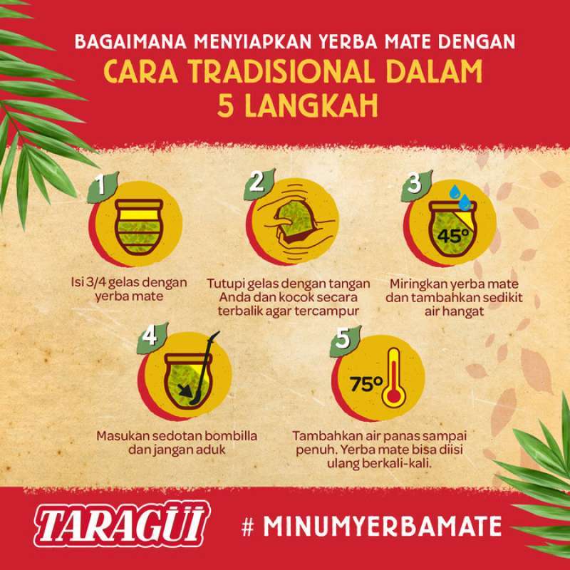 Promo Taragui Yerba Mate With Stems 250g | Teh Botanikal Argentina ...