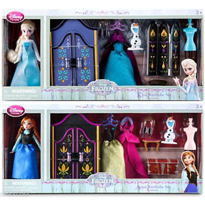 Jual Disney Store Usa - Frozen Elsa Anna Wardrobe Mini Doll Set Di ...