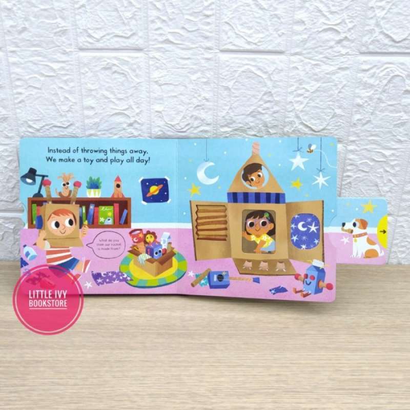 Promo Campbell Busy Recycle Push Pull Slide Board Book. Buku Anak ...