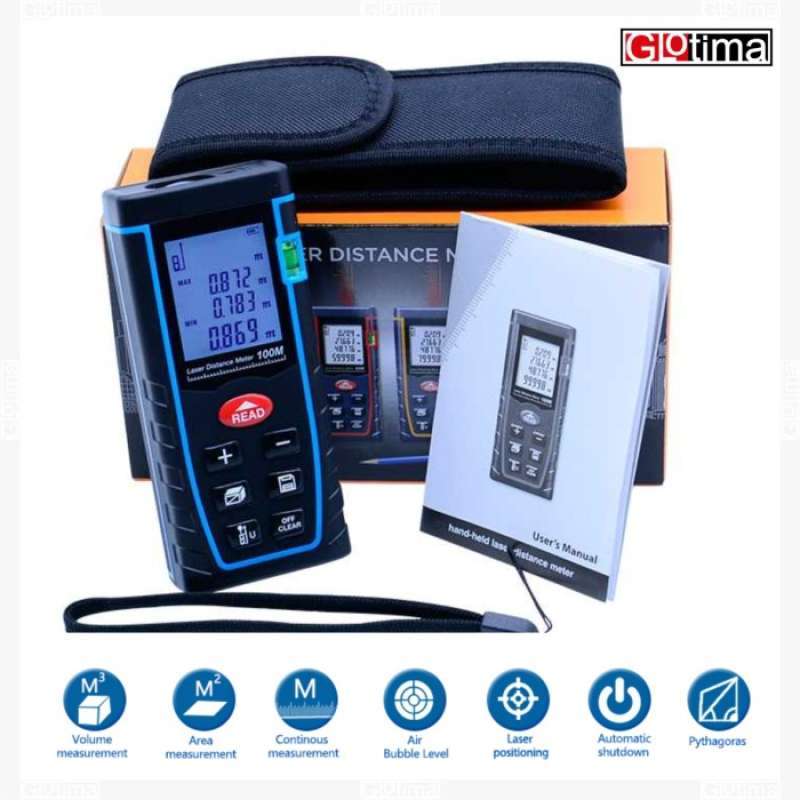 Promo Meteran Laser Digital Distance Measure Range Finder Ukur Jarak ...