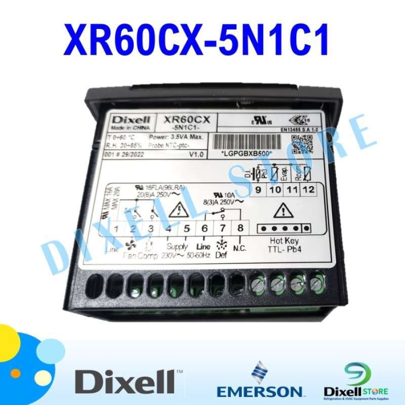 Promo DIXELL XR60CX-5N1C1 + 2 NTC probe, 230Vac Digital Thermostat ...