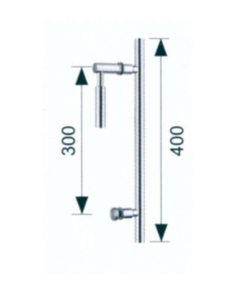 Promo Handle Pintu Kaca Shower Ocius 30cm (kilap) Diskon 23% di Seller ...