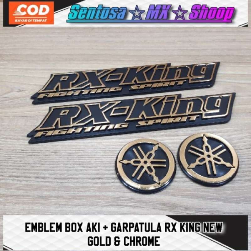 Promo Asli Emblem / Logo Paketan Rx King New Tutup Aki + Garpatula ...