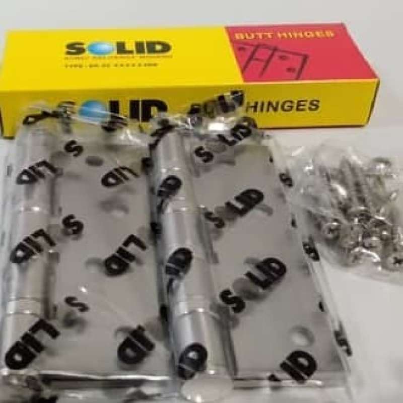 Promo Engsel Solid 4 inch / Engsel Pintu Solid 4 inch / Engsel Jendela ...