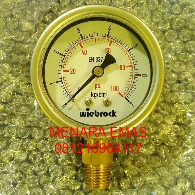 Promo Pressure Gauge Model Raket 2 1/2 x 7 Kg/cm2 SS Brass HC Wiebrock Diskon 23% di Seller ...