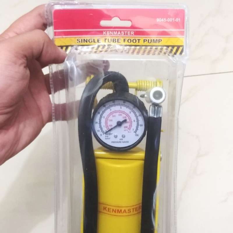 Promo Pompa Injak Portable Foot Pump Mini Praktis Kenmaster 1 Tabung ...