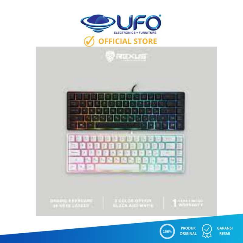 Jual REXUS KEYBORD GAMING K68M BATTLEFIRE RGB LED - Putih di Seller UFO ...