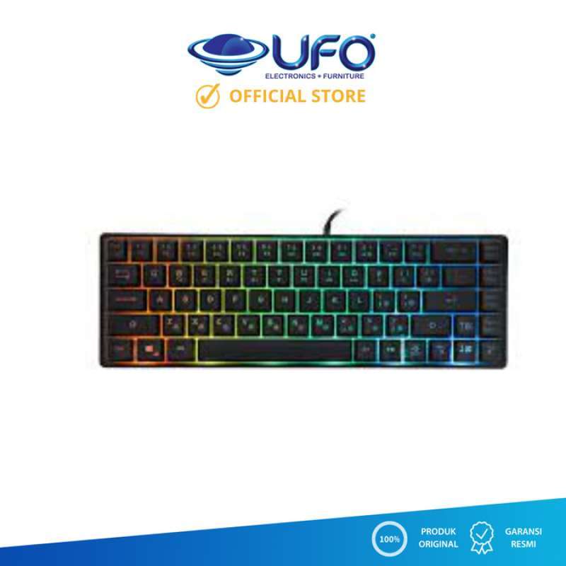 Jual REXUS KEYBORD GAMING K68M BATTLEFIRE RGB LED - Putih di Seller UFO ...