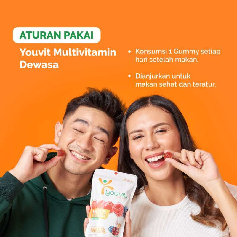 Promo Youvit Multivitamin Dewasa 90 Hari Dengan Vitamin C, D, E Dan ...