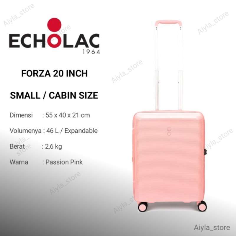 Promo Koper Echolac Forza 20 Inch Cabin Small Expandable Koper Cabin ...