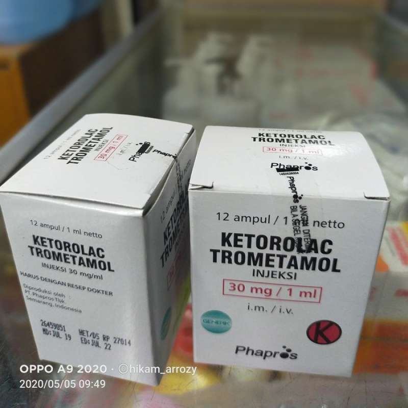 Jual Original produk ketorolac injeksi / box exp 2025 di Seller Sehat ...