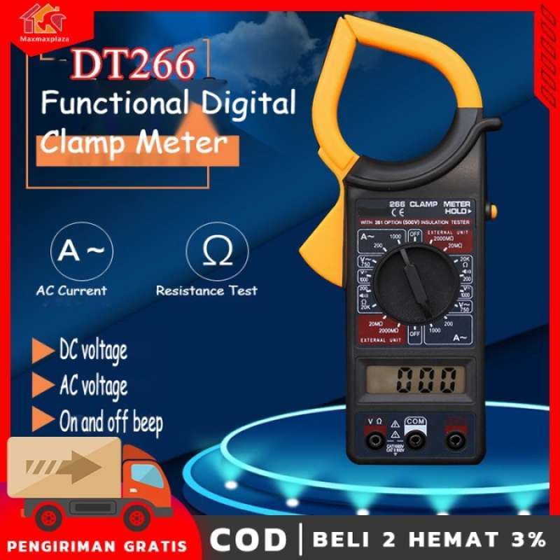 Promo Digital Clamp Multimeter Tang Ampere Avo Meter Digital Multi ...