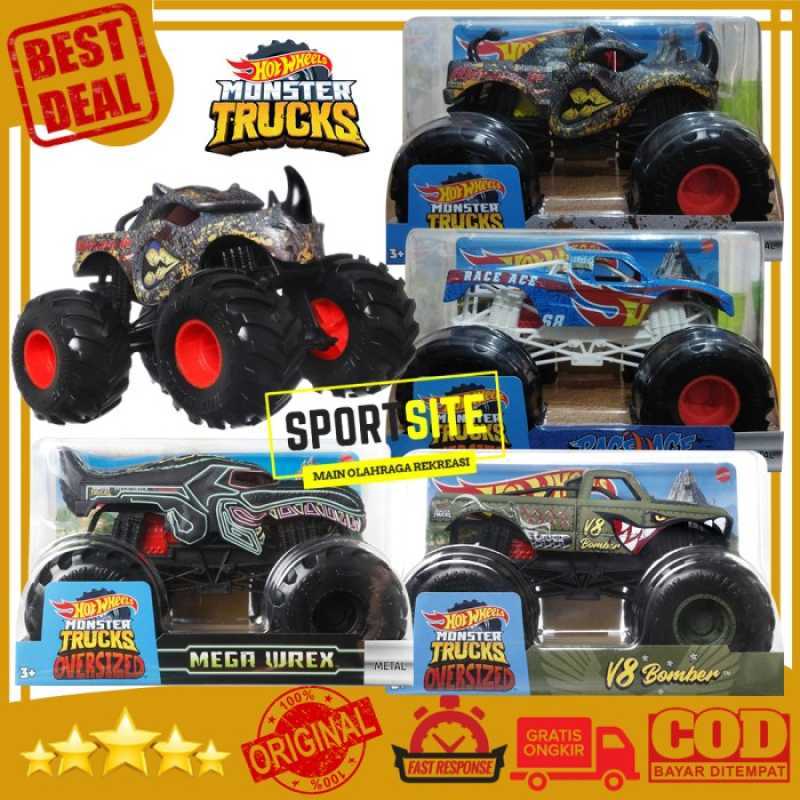 Promo Hot Wheels Monster Trucks 1/24 Oversized Giant Mobil Diecast ...