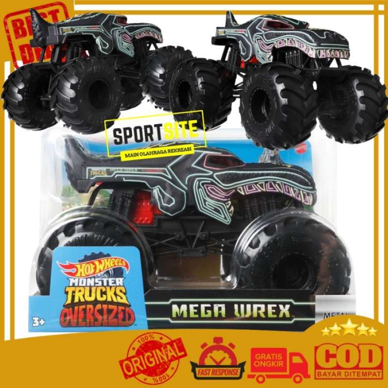 Promo Hot Wheels Monster Trucks 1/24 Oversized Giant Mobil Diecast ...