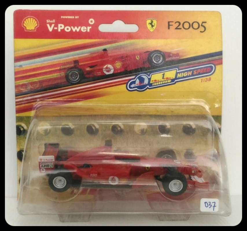 Promo Hotwheels 037 2005 Ferrari Formula F2005 Shell V-Power (Red ...
