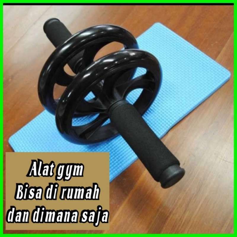 Jual alat olahraga/gym - alat fitnes di rumah portabel mini abs roller ...
