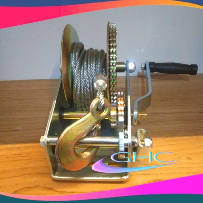 Promo Hand winch 2000 Lbs Alat derek manual katrol kerekan Diskon 23% ...