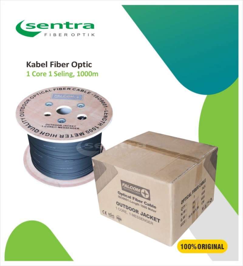 Promo Kabel fiber optik Dropcore 1 core 1 seling FALCOM Diskon 23% di ...