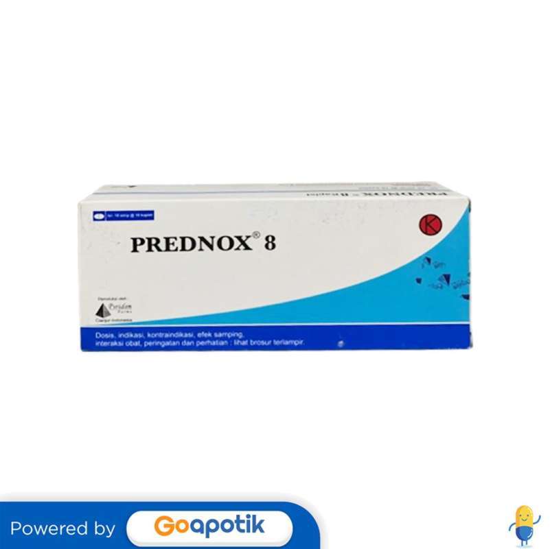 Jual PREDNOX 8 MG BOX 100 KAPLET di Seller Apotek Sugih Waras Makmur ...