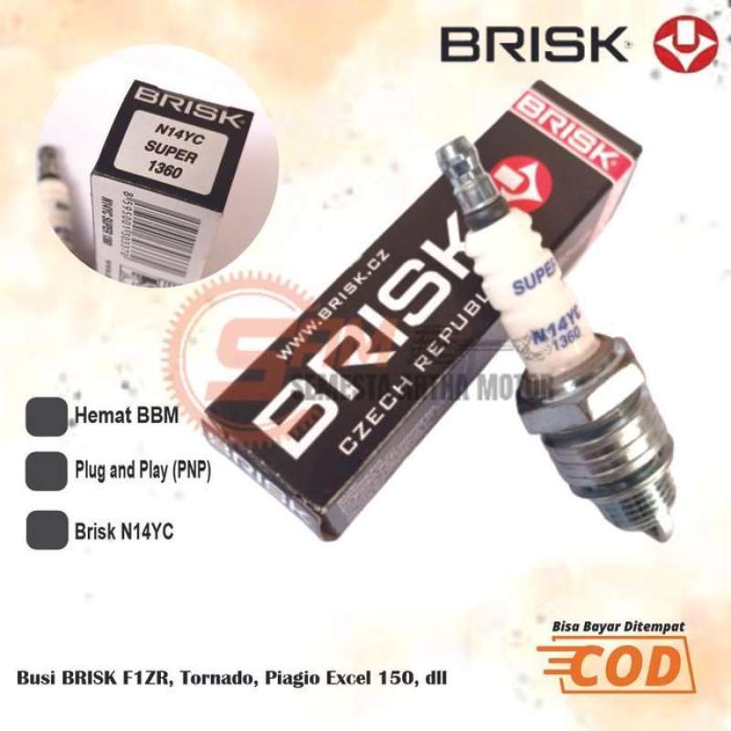 Jual Busi Brisk N14YC Super Racing Copper Motor F1zr F1 RGR TRS Tornado di Seller Semesta Artha ...