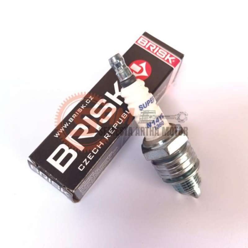 Jual Busi Brisk N14YC Super Racing Copper Motor F1zr F1 RGR TRS Tornado ...