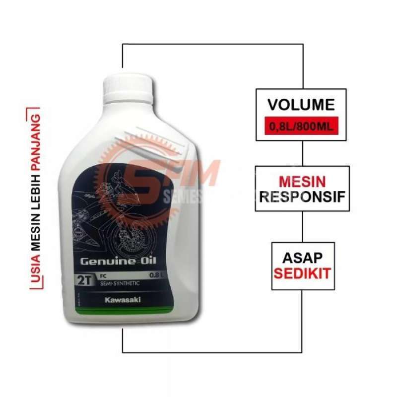 Jual Kawasaki Genuine Oli Samping 2t 800ml Original Oil Motor Ninja Di ...