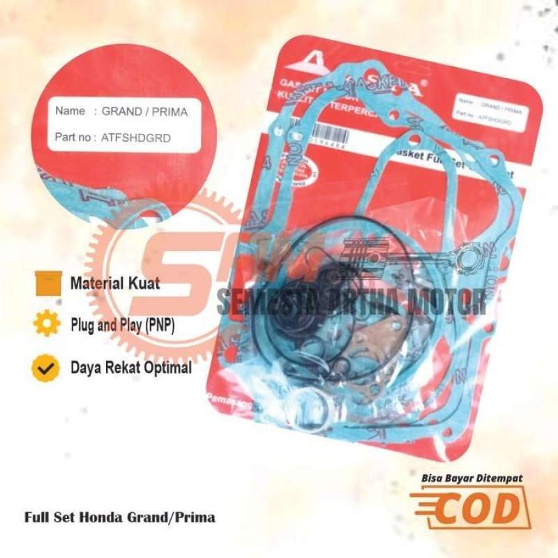 Jual Paking Gasket Full Set Honda Grand Prima Supra X Packing Mesin Fullset di Seller Semesta ...