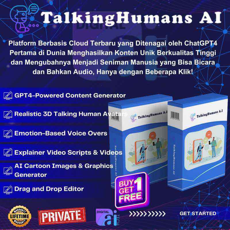 Promo [lifetime] Talkinghumans Ai - Support Bahasa Indonesia - Jawa - Sunda | World's First ...