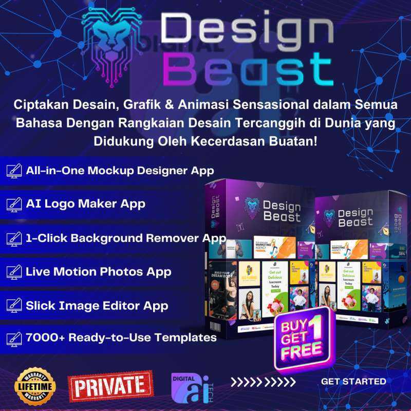 Jual [LIFETIME] DesignBeast Commercial | Sharing Account - Create Sensational Designs, Graphics ...