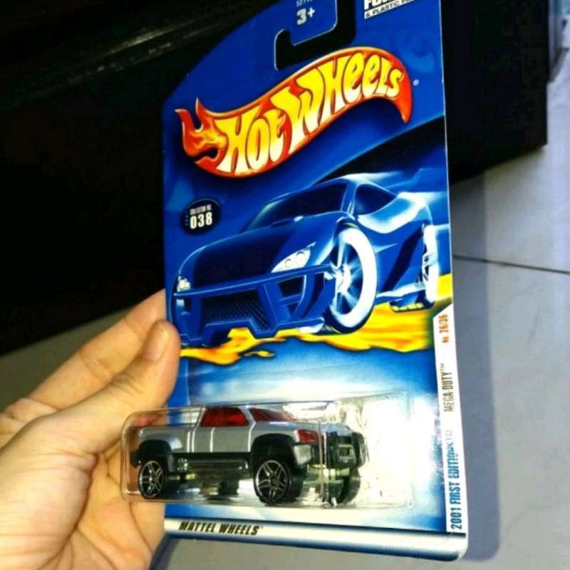 Jual HOT WHEELS MEGA DUTY SILVER HW 2001 FIRST EDITIONS TM PICKUP OFFROAD CAR TRUK HOTWHEELS ...