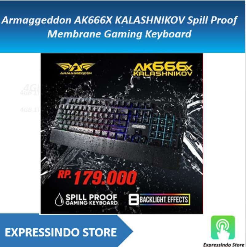 Promo Armaggeddon AK666X KALASHNIKOV Spill Proof Membrane Gaming ...