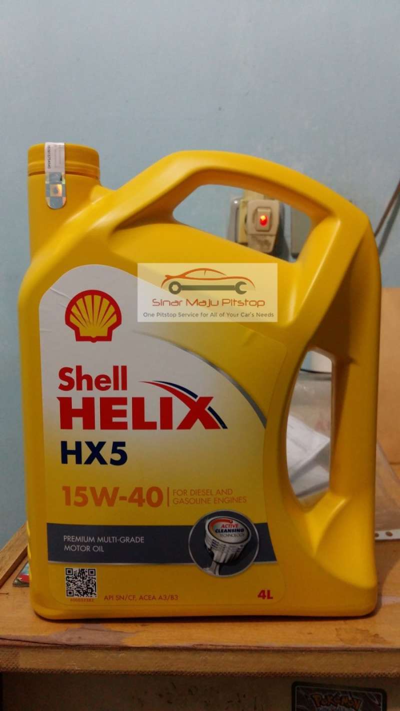 Promo Shell Helix Hx5 15W-40 Api Sn - Oli Mobil Bensin 4 Liter Terlaris ...