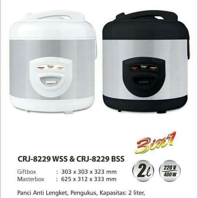 Promo Magic Com 2 Liter Nonstick CRJ8229 / Rice Cooker Diskon 23% di ...