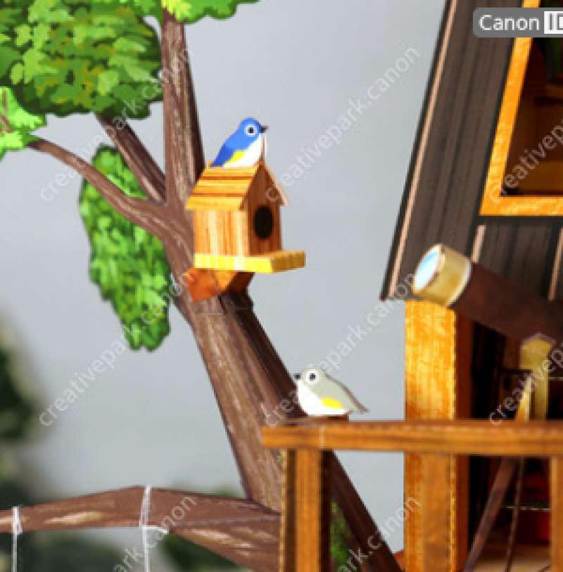 Promo RUMAH POHON KERTAS miniatur DIY Papercraft mainan diorama ...