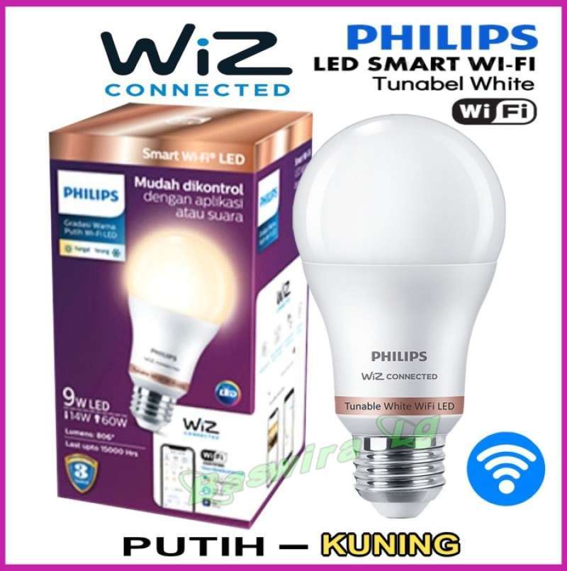 Promo Lampu Pintar Tunable Smart WiFi Lampu LED White 9W On OFF Auto ...