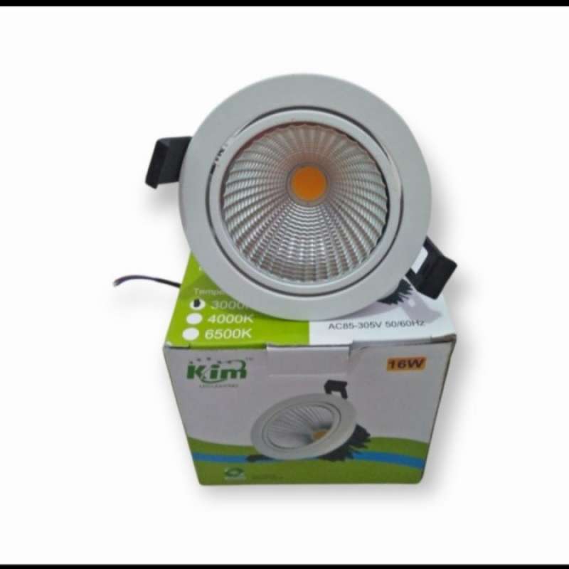 Promo KIM Downlight LED COB 16w 16 watt 16watt SpotLight Ceiling Light Inbow Diskon 23% di ...