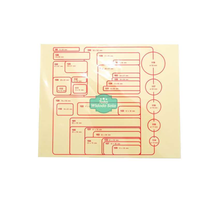Jual Stiker Label No 112 Harga Nama Undangan Self Adhesive Label 0 ...