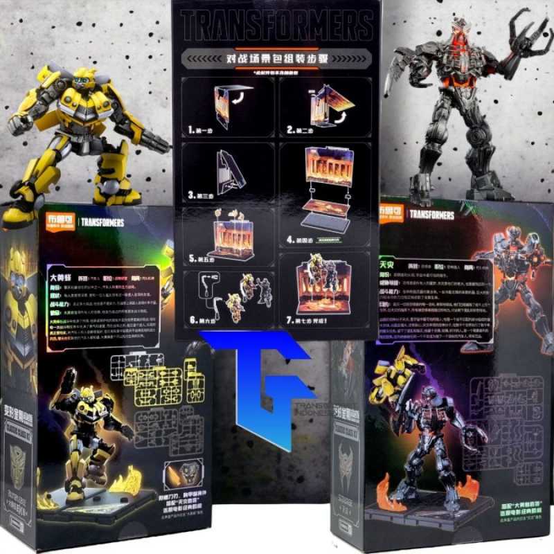 Promo Buluke Bloks Transformers Rotb Bumblebee Scourge Diorama Bundle ...