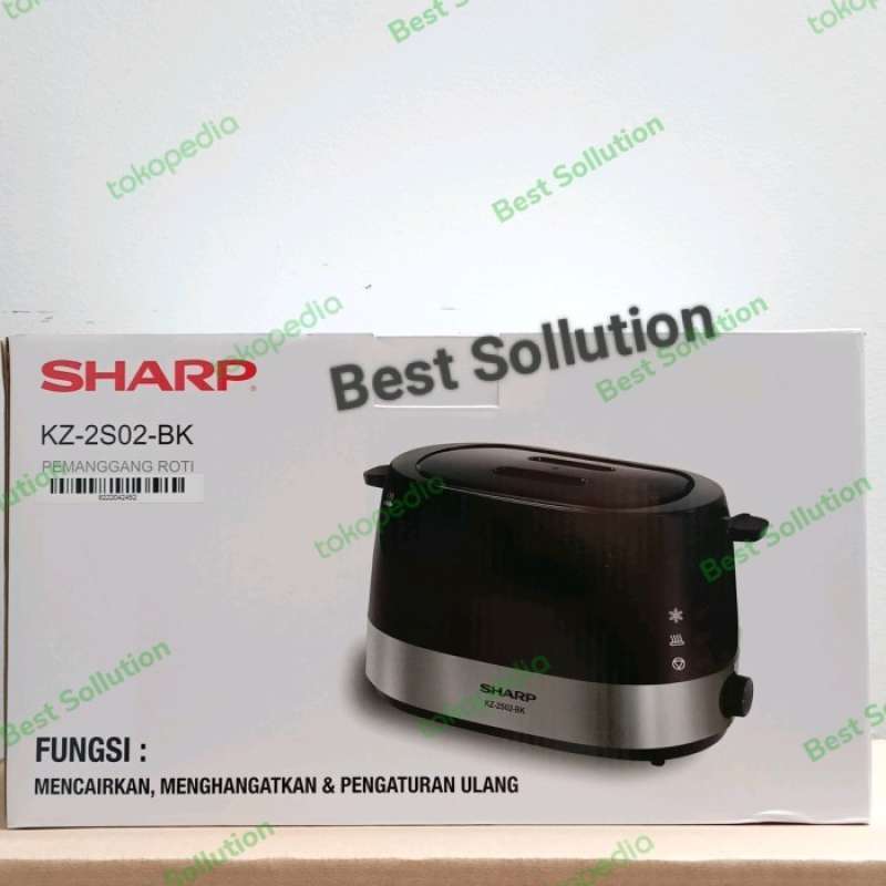 Jual Sharp Pop Up Toaster Kz-2s02-bk / Pemanggang Roti Kz-2s02 Kz 2s02 Bk Di Seller Sumber Setia ...