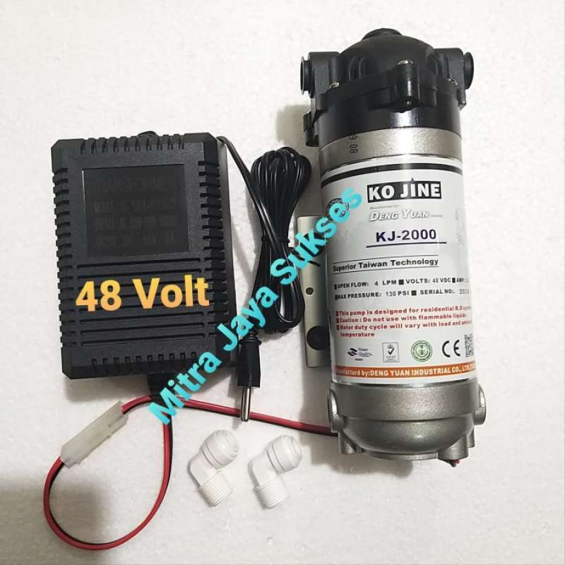 Promo Pompa RO Ko Jine 48 Volt + Adaptor 3A Booster Pump Reverser ...