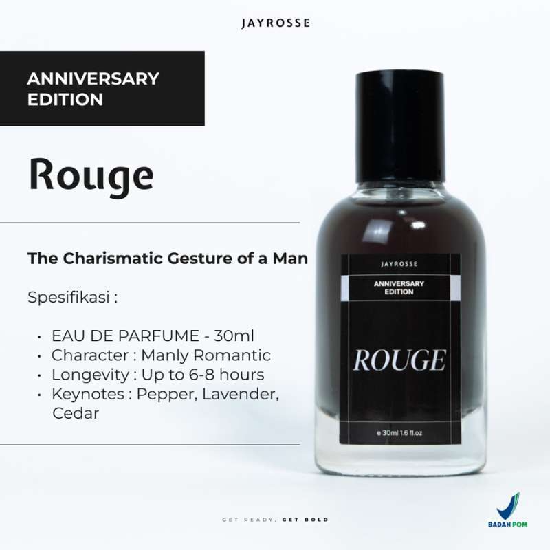 Promo Jayrosse Perfume Rouge 30ml Parfum Pria Edp 30 Ml Original ...