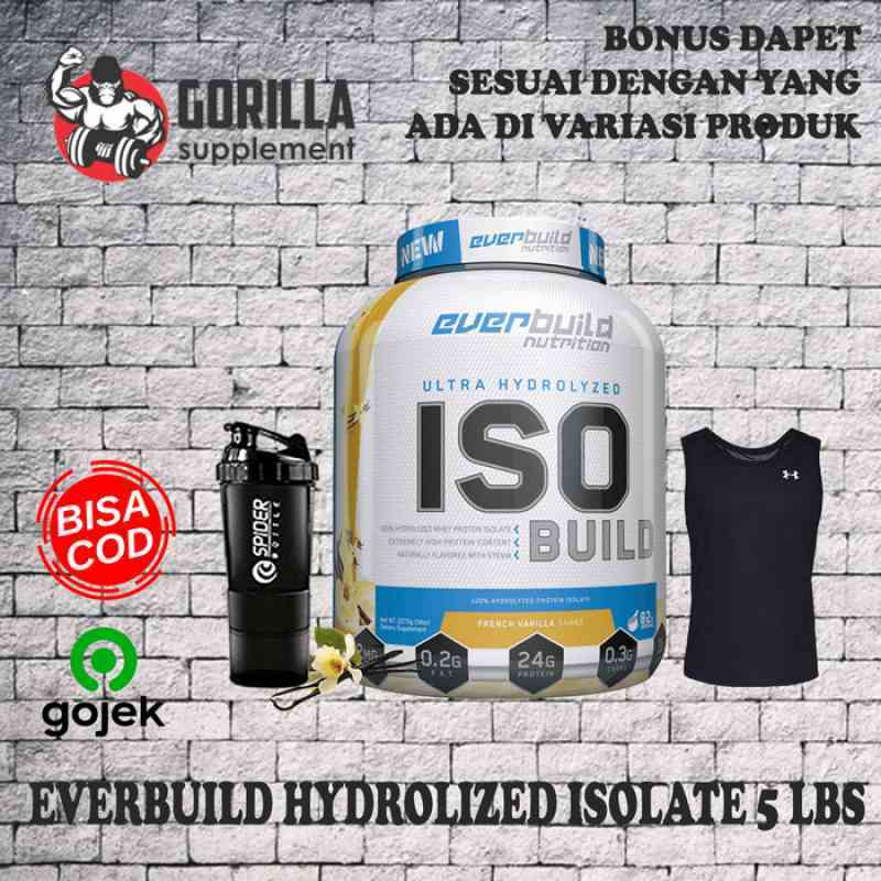 Jual Everbuild Nutrion Iso Build 5lbs Protein Isolate Hydrolyzed Iso ...