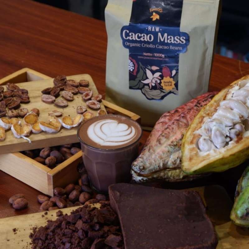 Promo Cocoa Mass 200gr / FinestCo Pasta Cacao Blok Pure 100% Cacao Mass ...